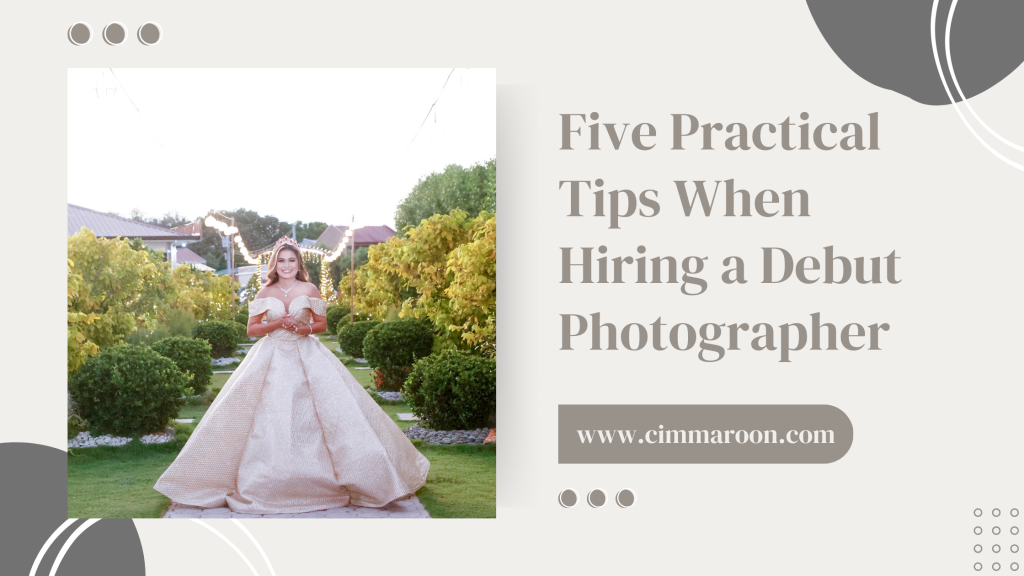 Five Tips on Hiring a Debut Photographer